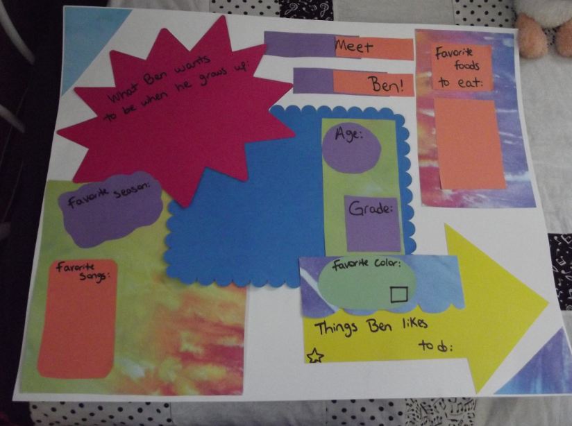 "All About Me Poster" You Can Make Yourself!