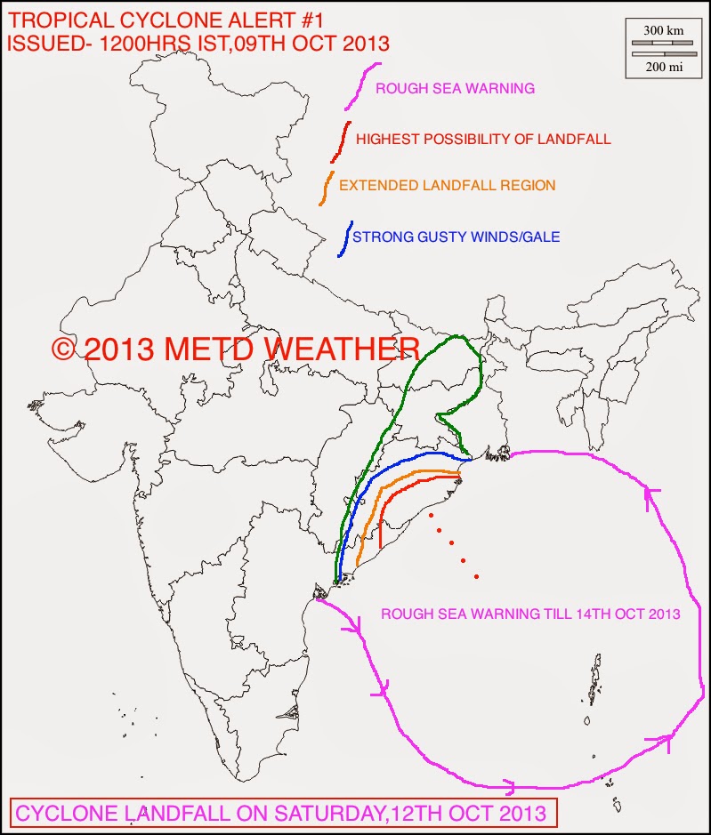 METD WEATHER: TROPICAL CYCLONE WARNING FOR EAST INDIA- ODISHA UNDER THE ...