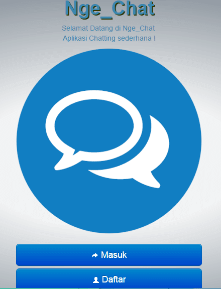 Script aplikasi chat dengan php mysql dan bootstrap Script aplikasi chat dengan php mysql dan bootstrap