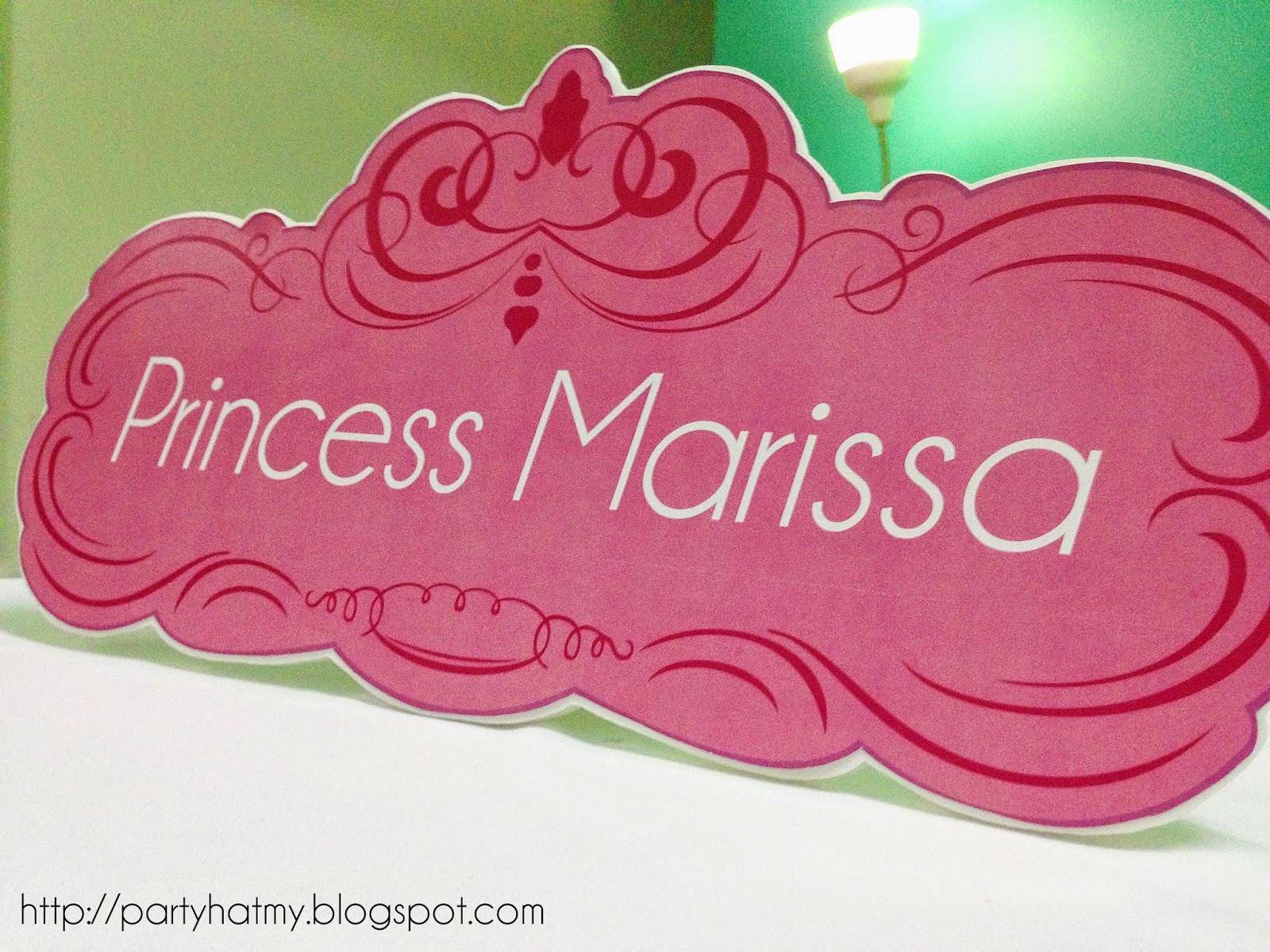 Party Hat: Princess Pink Party for baby Marissa