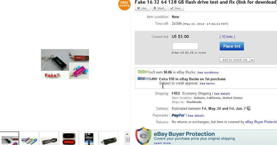 Test & Fix Fake Flash Drives