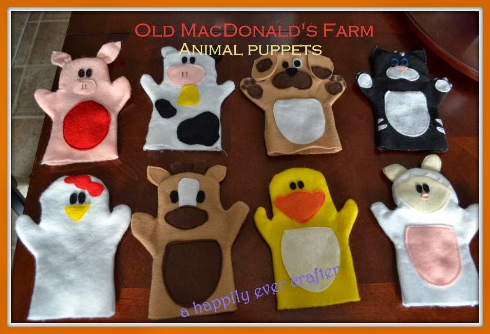 A Happily Ever Crafter: Old MacDonald's Farm Animal Puppets