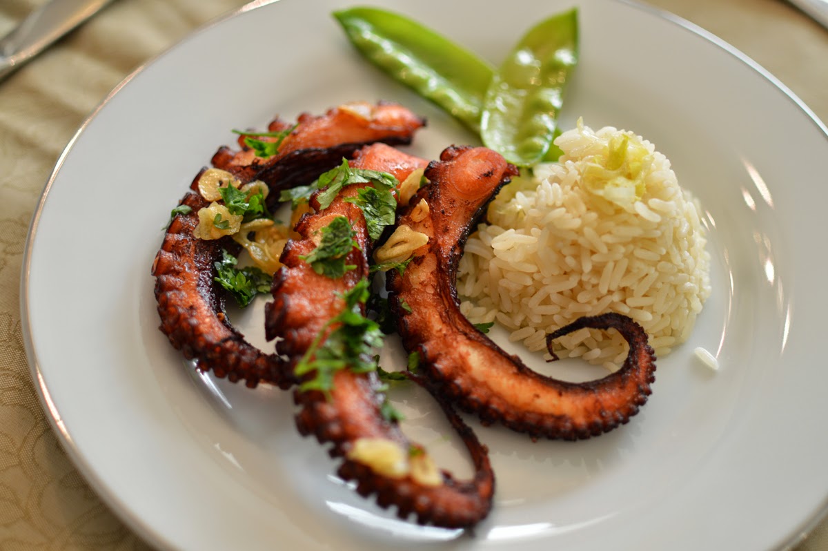 SABOREANDO FLORIPA: Receita da Semana: Polvo crocante