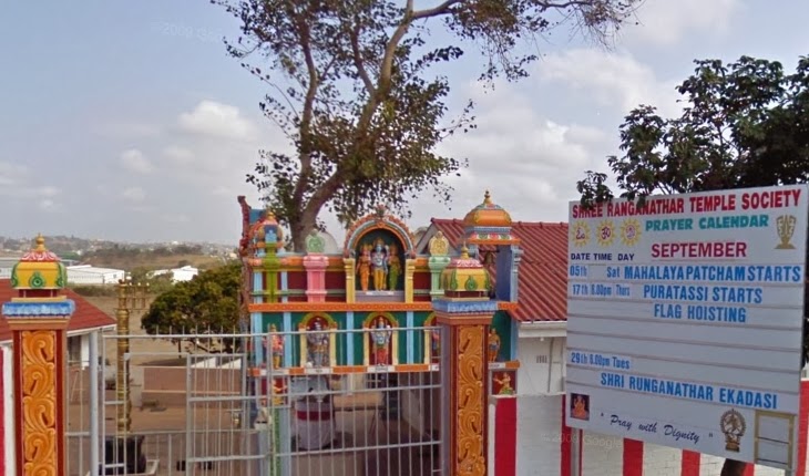 Hindu Temples of South Africa.: GREENWOOD PARK SHREE RANGANTHAR TEMPLE ...