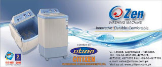 Advertising in Pakistan: Citizen | Zen Washing Machine | Innovative ...