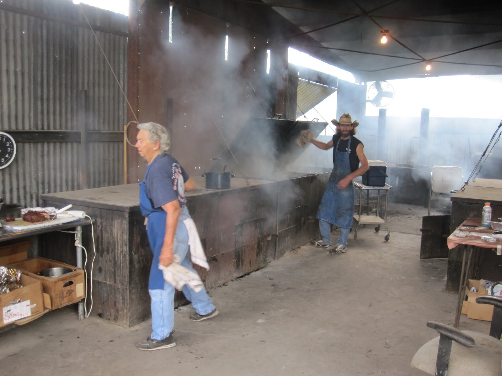 Man Up: Tales of Texas BBQ™: Around the pit at Snow's BBQ (Lexington, TX)