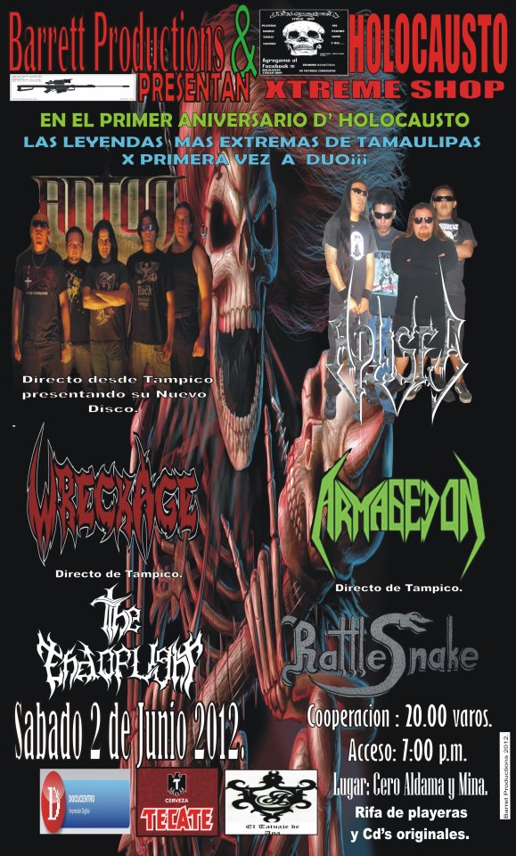 Aphses Death-Grindcore Metal Band From Tamaulipas Mexico Since 1993.