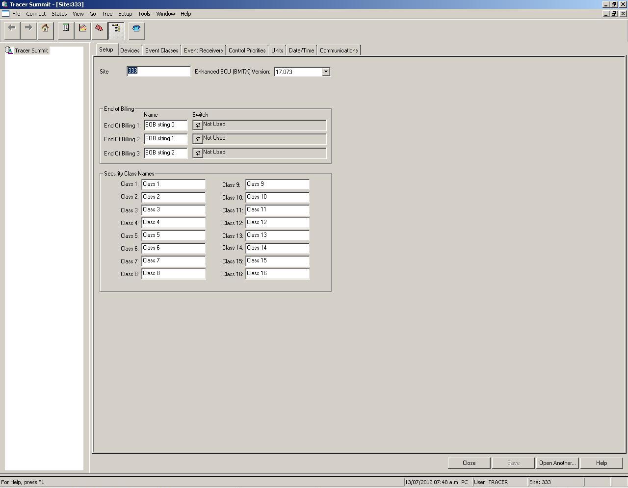 Building Software: TRACER SUMMIT (www.trane.com)