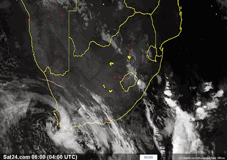 Mossel Bay Weather Observation, South Africa : Weather Satellite Image ...