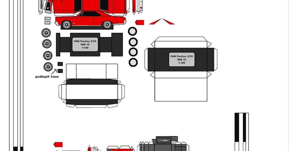 SP. Papel Modelismo: PaperCraft 1966 Pontiac GTO