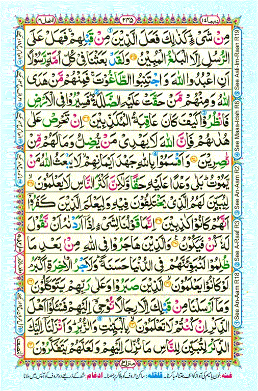Gateway to Quran: Colour Coded Quran - Para 14