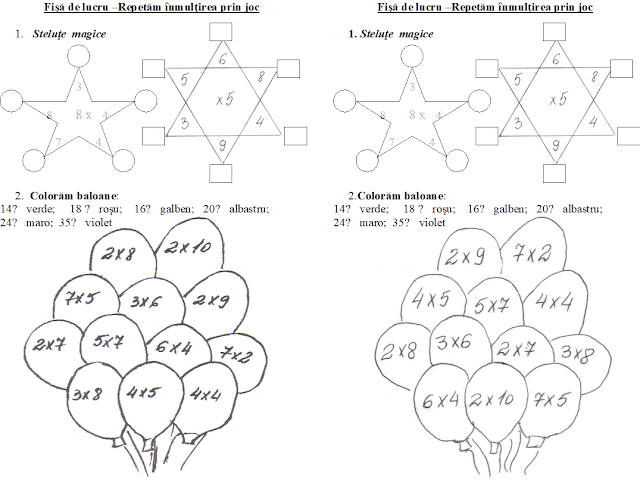 EDUCATIA CONTEAZA : INMULTIREA NUMERELOR NATURALE