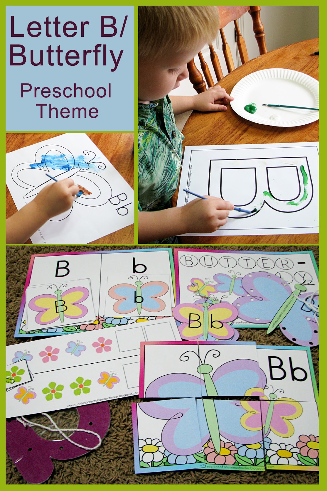 Mommy's Little Helper: Letter B as in Butterfly Preschool Theme