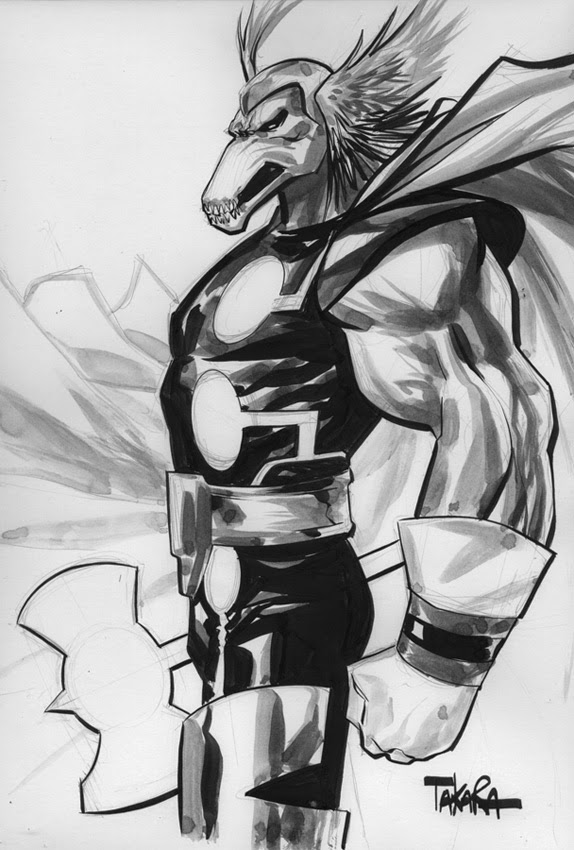 Marvel Comics of the 1980s: Beta Ray Bill by Marcio Takara