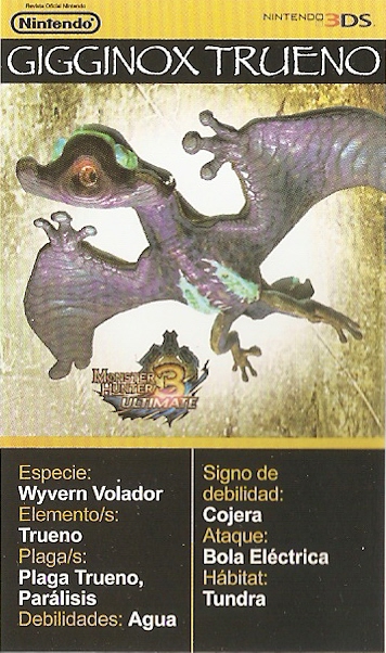 El Pozo de la Eternidad: Monster Hunter 3 Ultimate: Gigginox Trueno