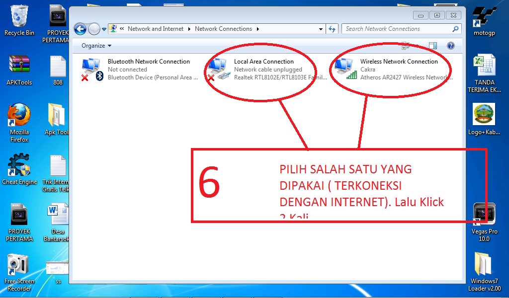 cara mudah setting jaringan LAN pada windows 7 ~ Nanda try