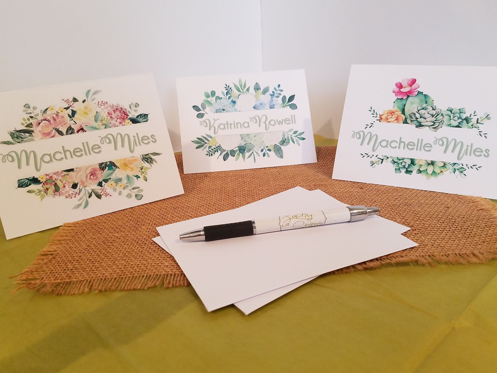 Lucky7s Studio: Personal Note Cards
