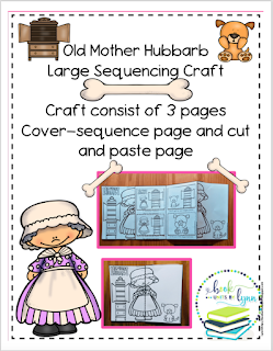 OLD MOTHER HUBBARD NURSERY RHYME LARGE TODDLER SEQUENCE CRAFT ~ Book ...
