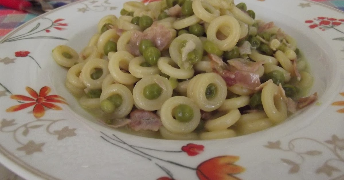 Gli assaggi di Tonia: Anellini siciliani in bianco con i Piselli