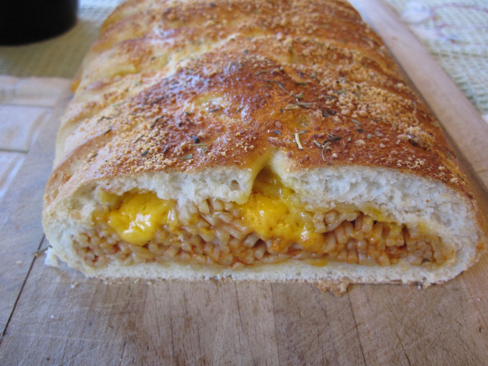 Braided Spaghetti Bread | A Taste of Madness