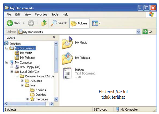 Bagaimana cara menampilkan ekstensi file | komputer teknologi