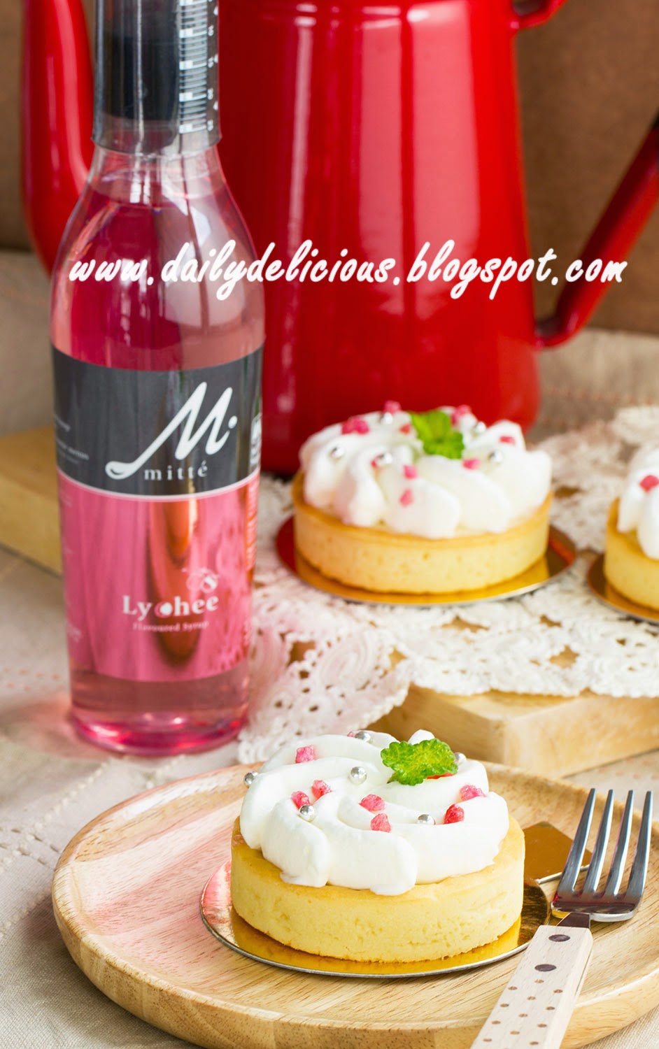 dailydelicious: Lychee Tart: My Sweet little tart