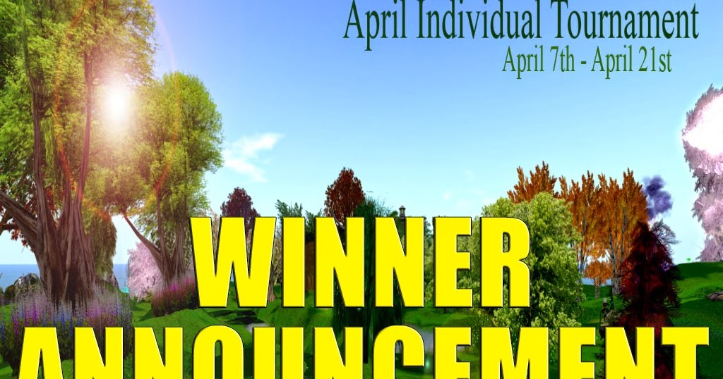 Announcing the Winners of the April Individual Golf Tournament from ...