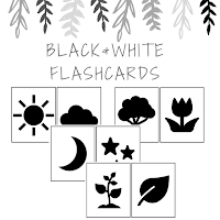 petit worlds: Black&White Weather/Season Flashcards for Babies