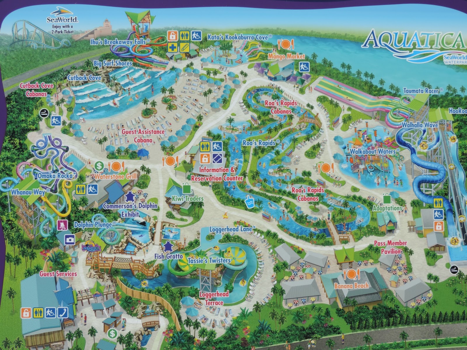Orlando em Família: AQUATICA - ROTEIRO DO PARQUE AQUATICO
