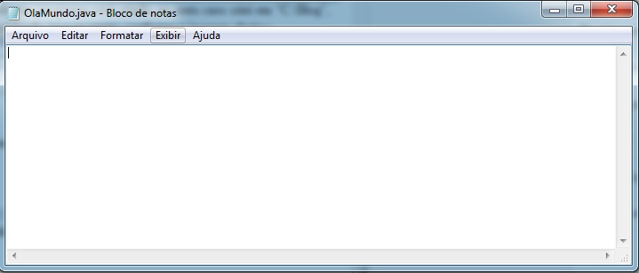 JAVA: Criando, compilando e executando (Olá mundo) Java