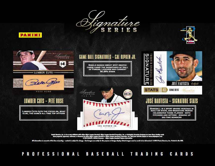South Bay Baseball Cards: 2012 Panini Signature Series Baseball Hobby Box