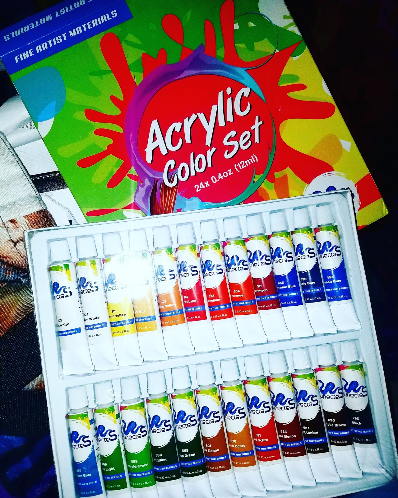 J2TheAmy's Product Review: Acrylic 24 Color Paint Set