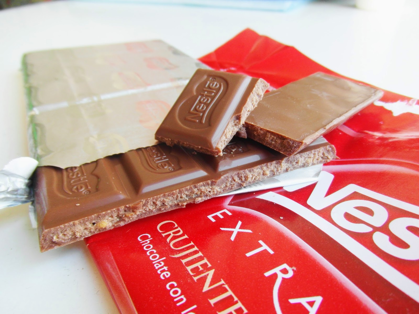 Cincoypico: Al rico chocolate, Nestle Extrafino Crujiente de Kikos