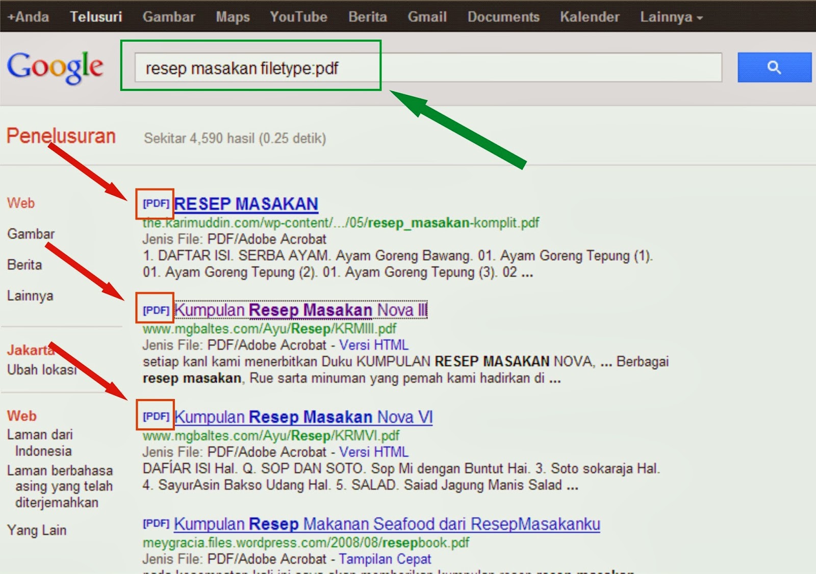 Memanfaatkan Fungsi 'Filetype' Dalam Melakukan Pencarian Data di Google ...