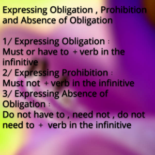 Only in English: Expressing Obligation , Prohibition and absence of ...