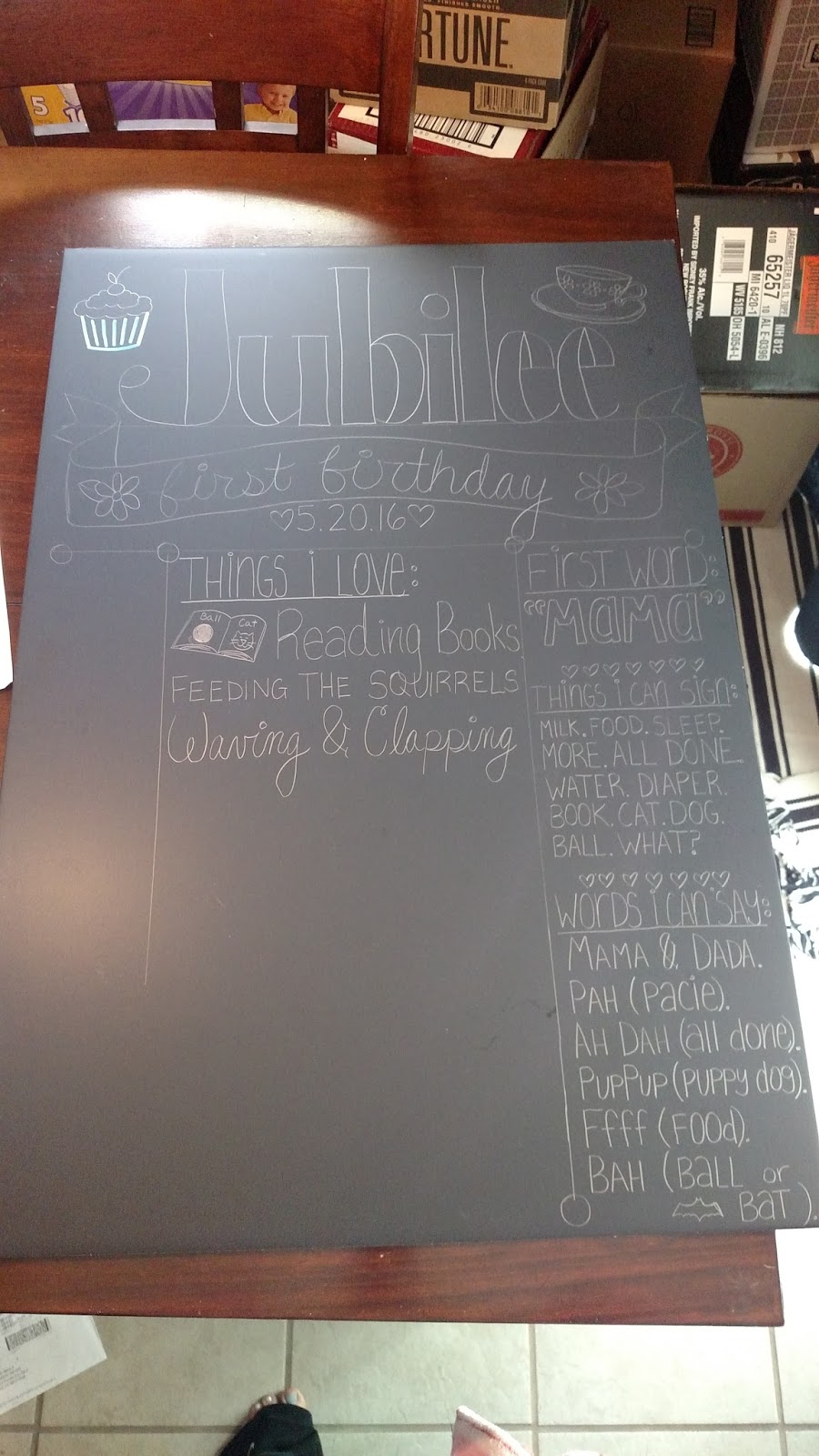 Love Like Enamel: DIY Birthday Sign