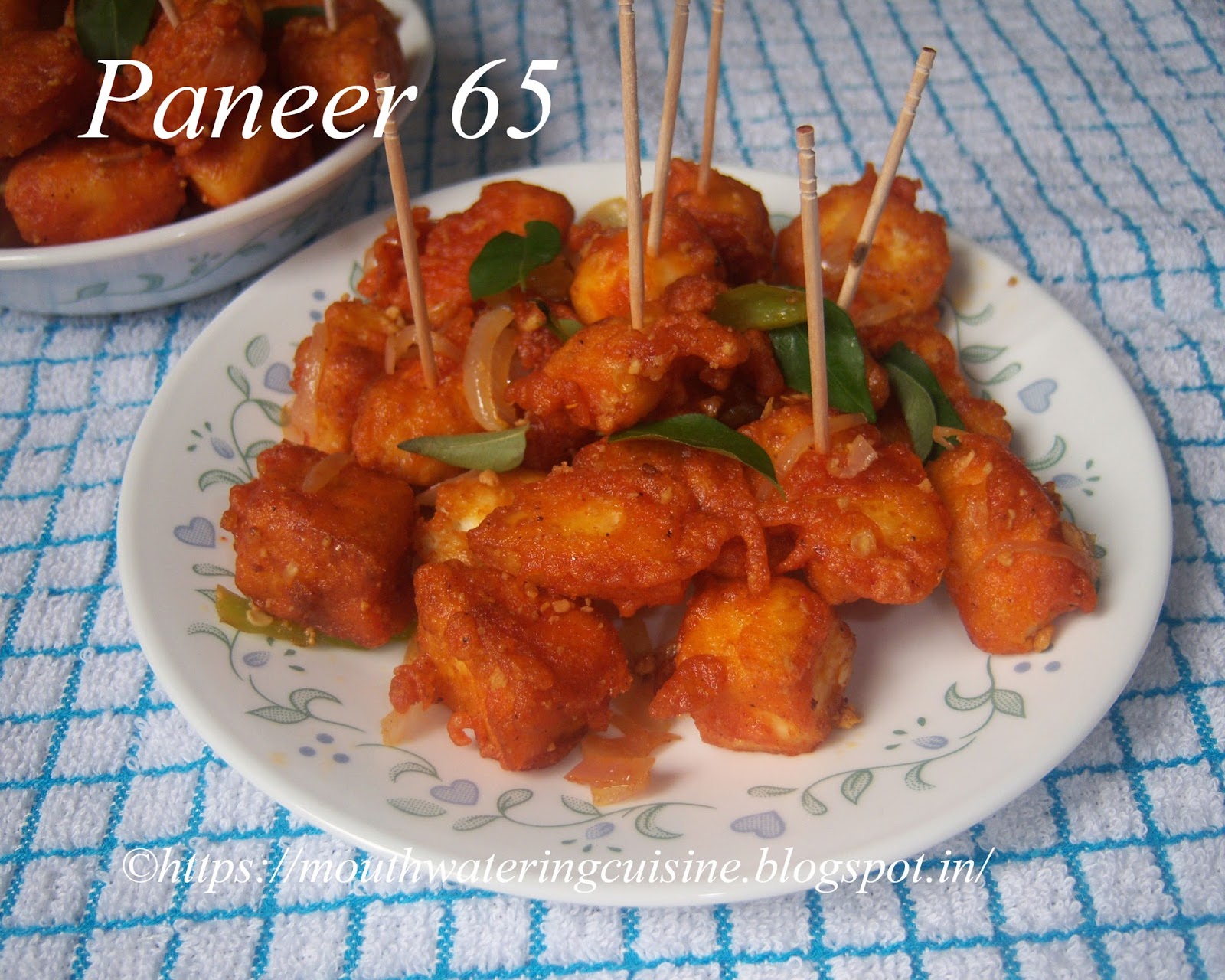 Paneer 65 Recipe -- How to make Paneer 65 Recipe -- Paneer Recipes - E ...