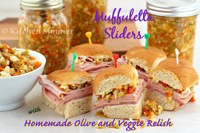 Kitchen Simmer: Muffuletta Sliders with Olive and Giardiniera Relish