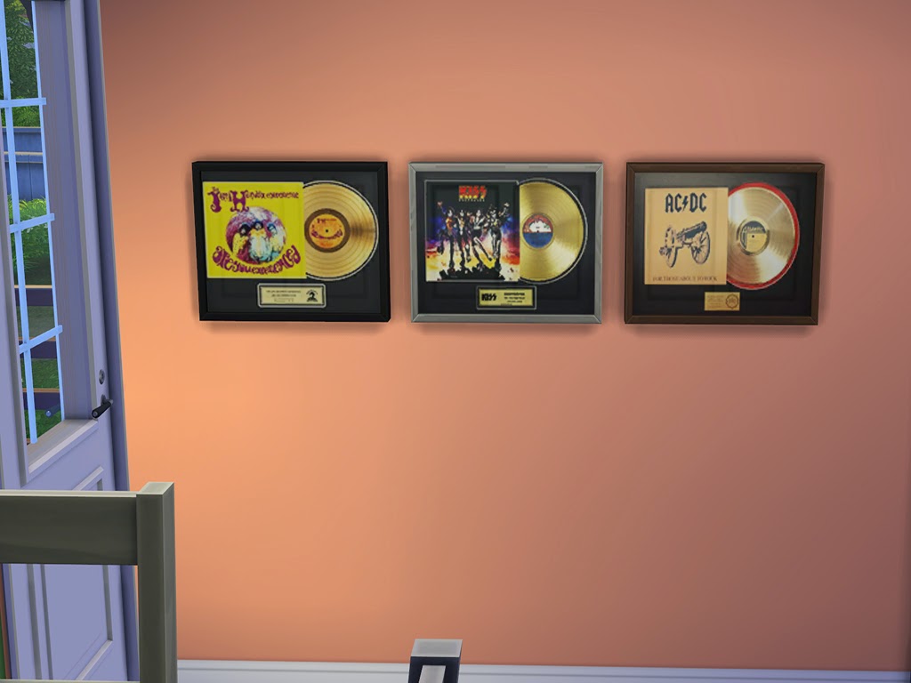 My Sims 4 Blog: Framed Gold Records by Munterbaconsims