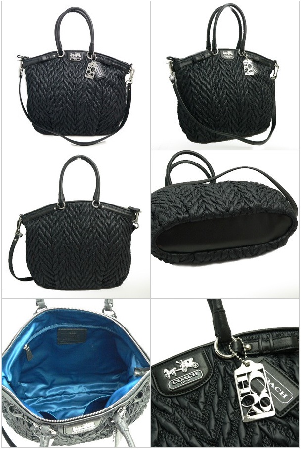 ~StrawBerry TaGs~: COACH Madison Quilted Chevron Nylon Large Lindsey ...