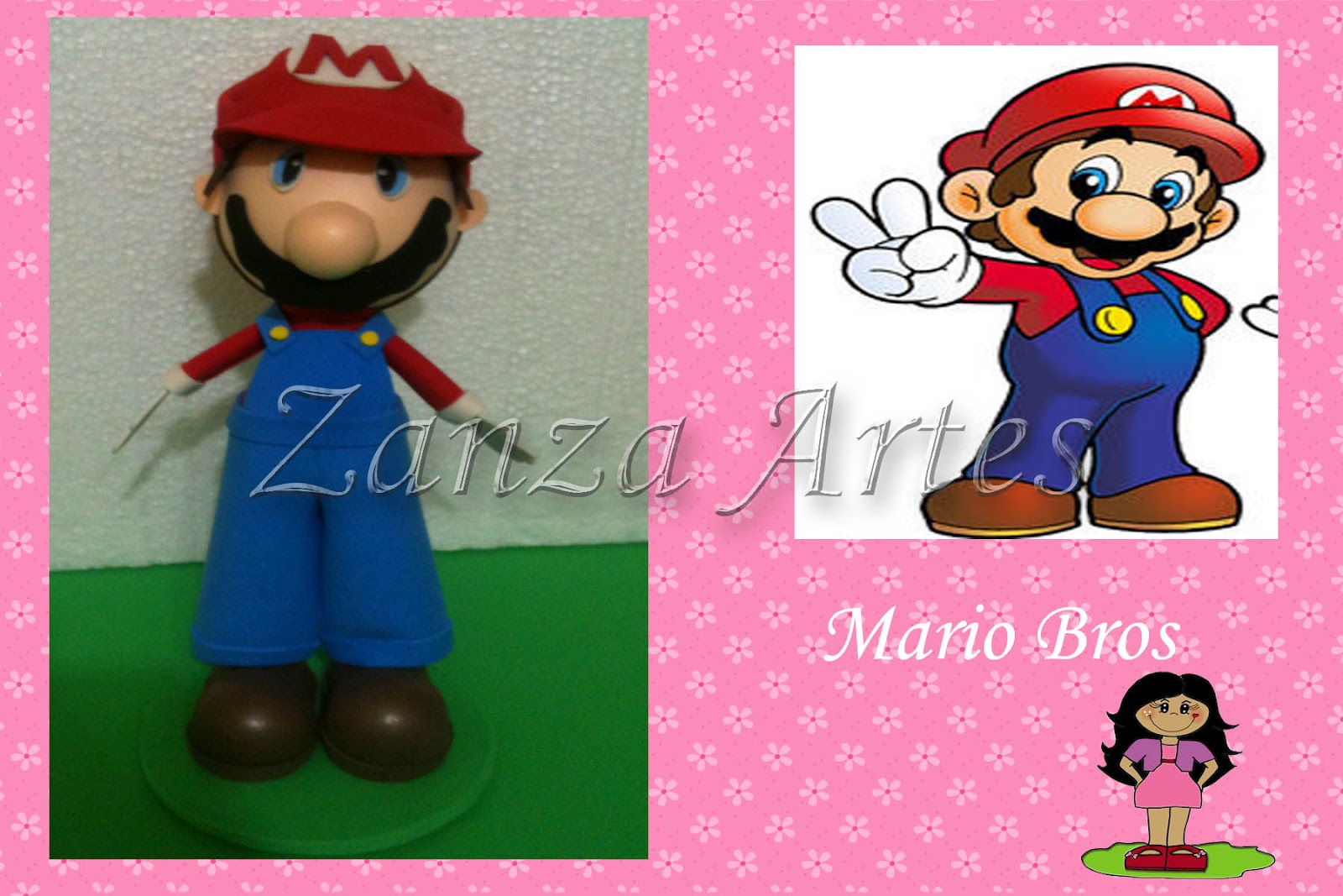 Zanza Artes: Mário Bros em e.v.a 3d