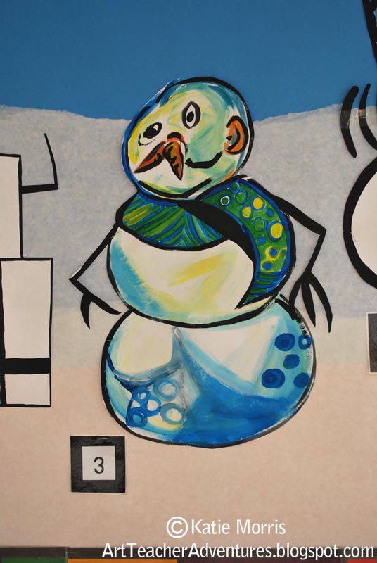Katie Morris Art: Art History Snowmen Bulletin Board