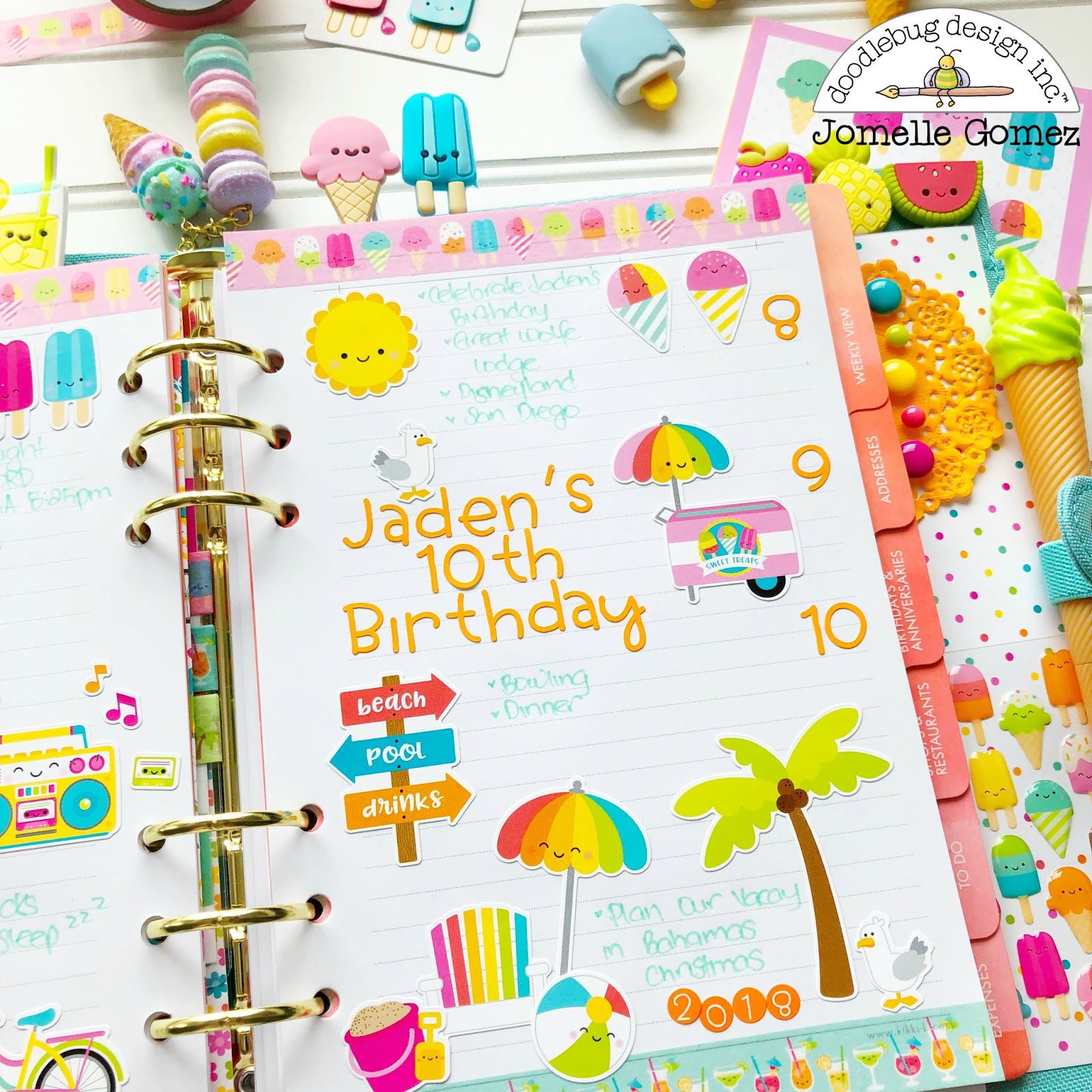 Doodlebug Design Inc Blog: Sweet Summer Planner Pages | with Jomelle