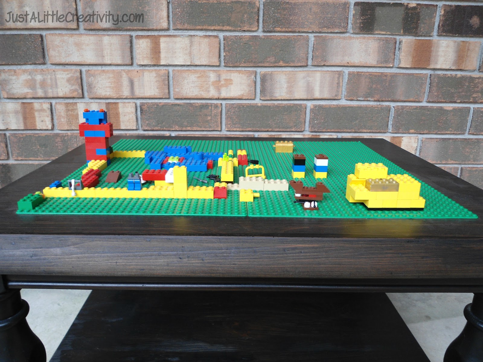 Make a LEGO Table from an Old End Table {DIY}