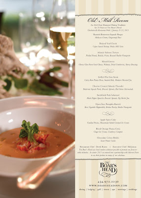 Vintage Virginia Dining: Old Mill Room at Boar's Head Inn