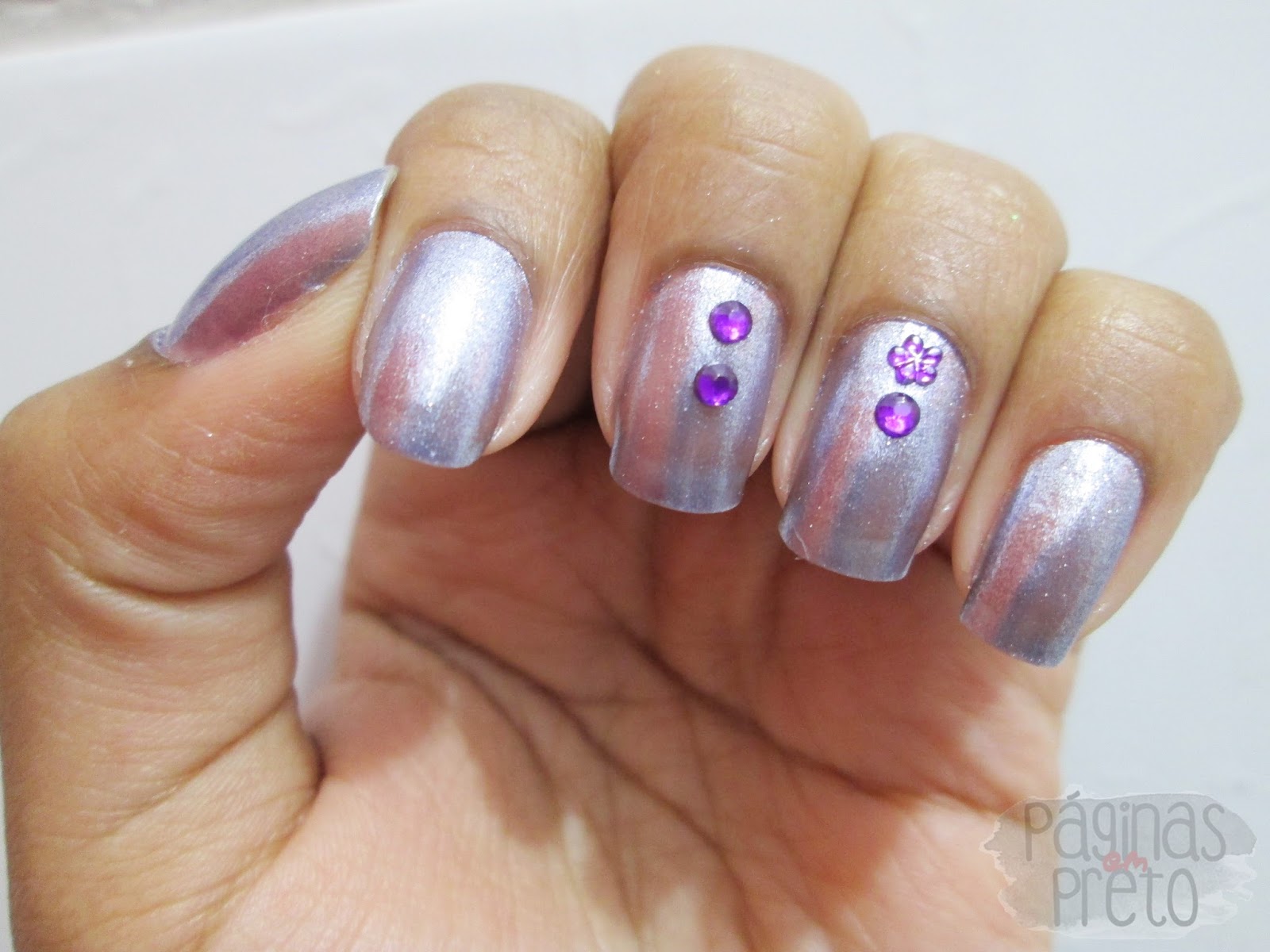 Páginas em Preto: Swatch "Roxo Azulado"-Love Color