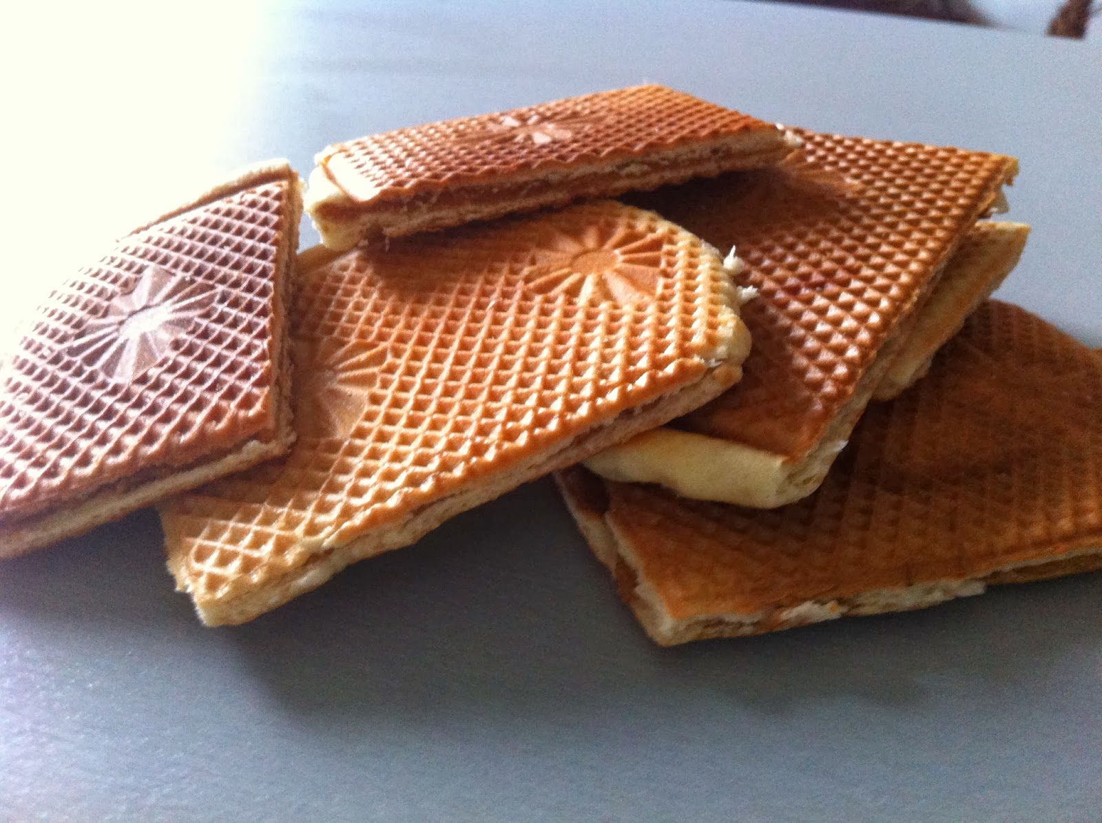 entremets et délices ...: Les gaufres fourrées à la vergeoise