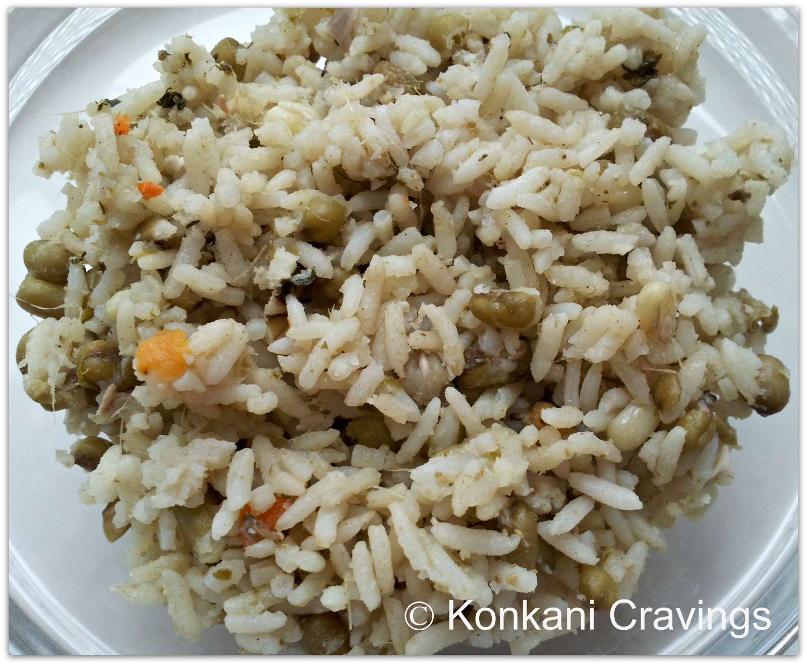 KONKANI CRAVINGS: Whole Green Mung Rice