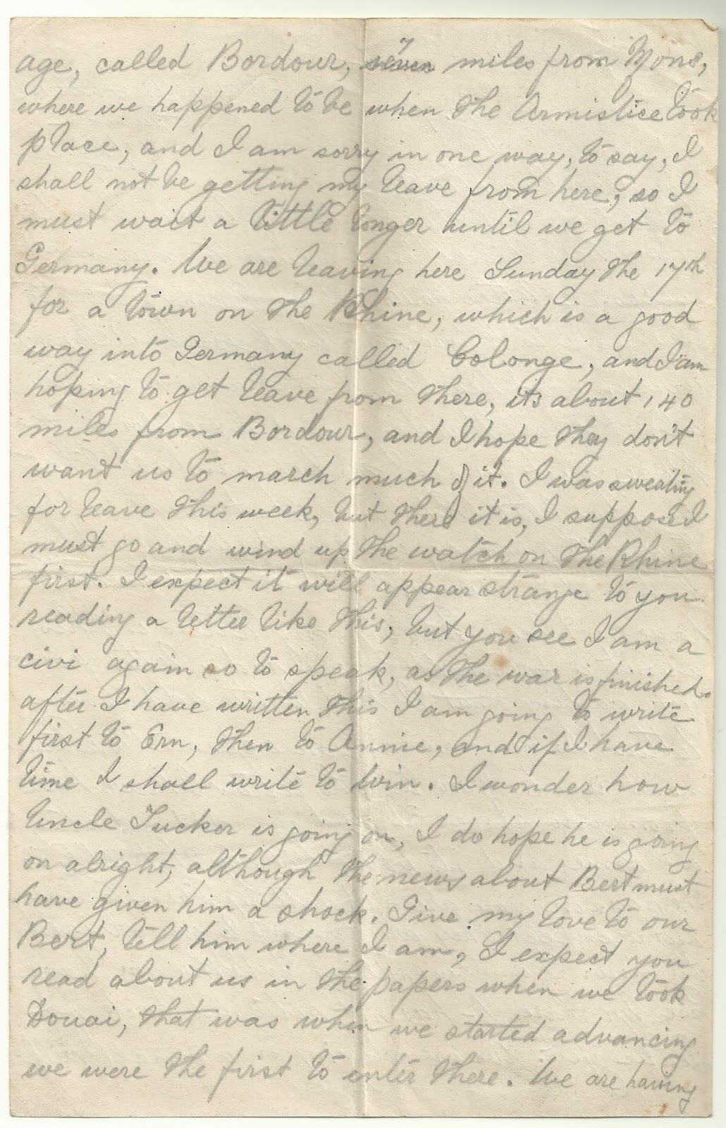 Letters from the trenches