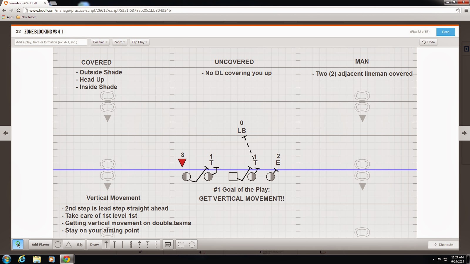 Coach T: Inside/Outside Zone Count System